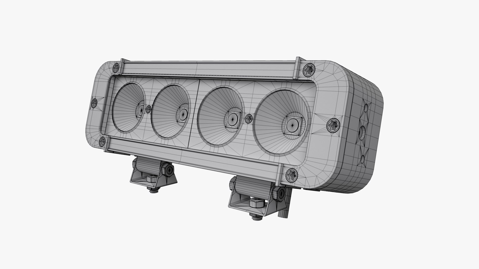 3D Medium LED Light Bar Model - TurboSquid 1802056