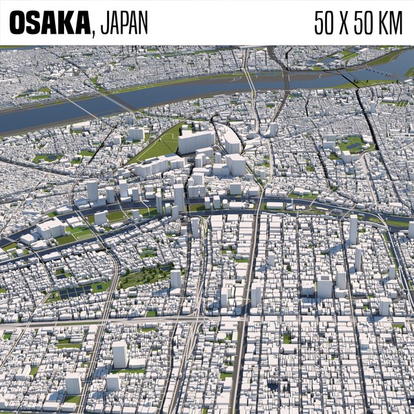 3D Osaka Models | TurboSquid