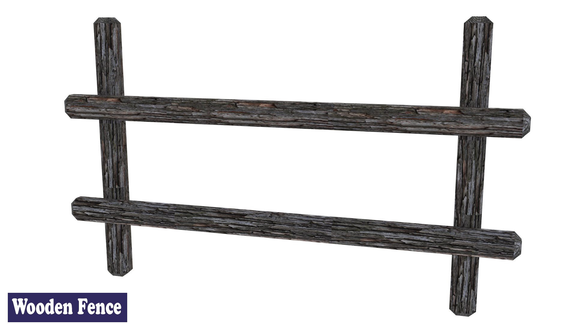 Medieval Wooden Fence 3ds Free