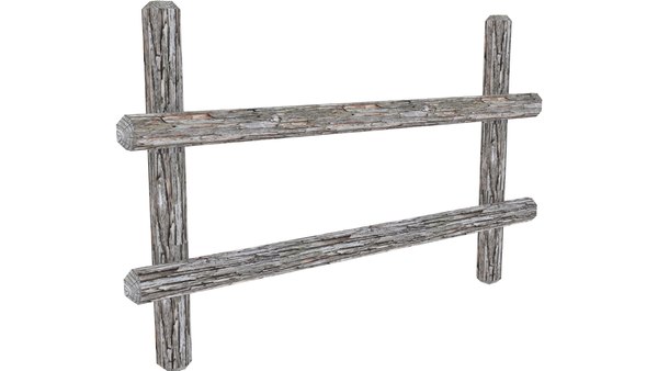 medieval wooden fence 3ds free