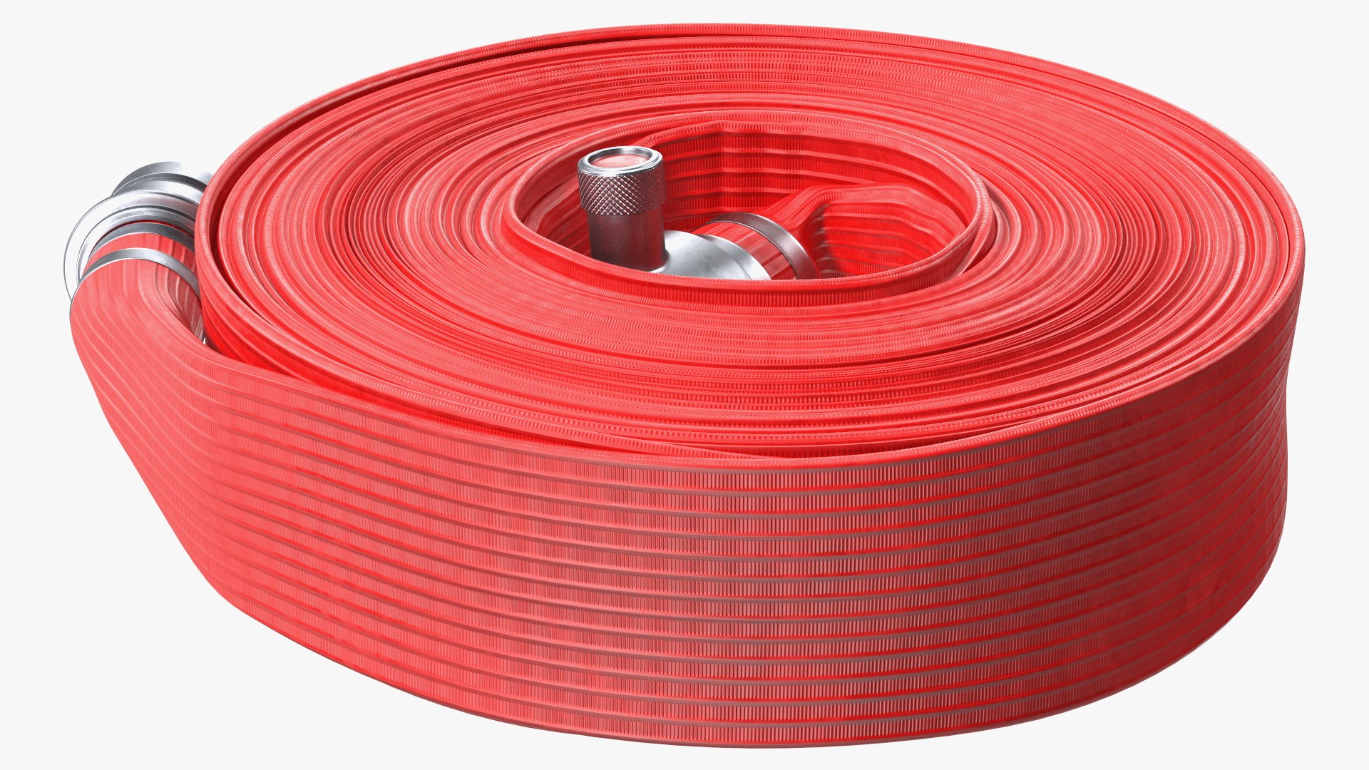 3D model Fire Hose Synthetic Red - TurboSquid 1836552