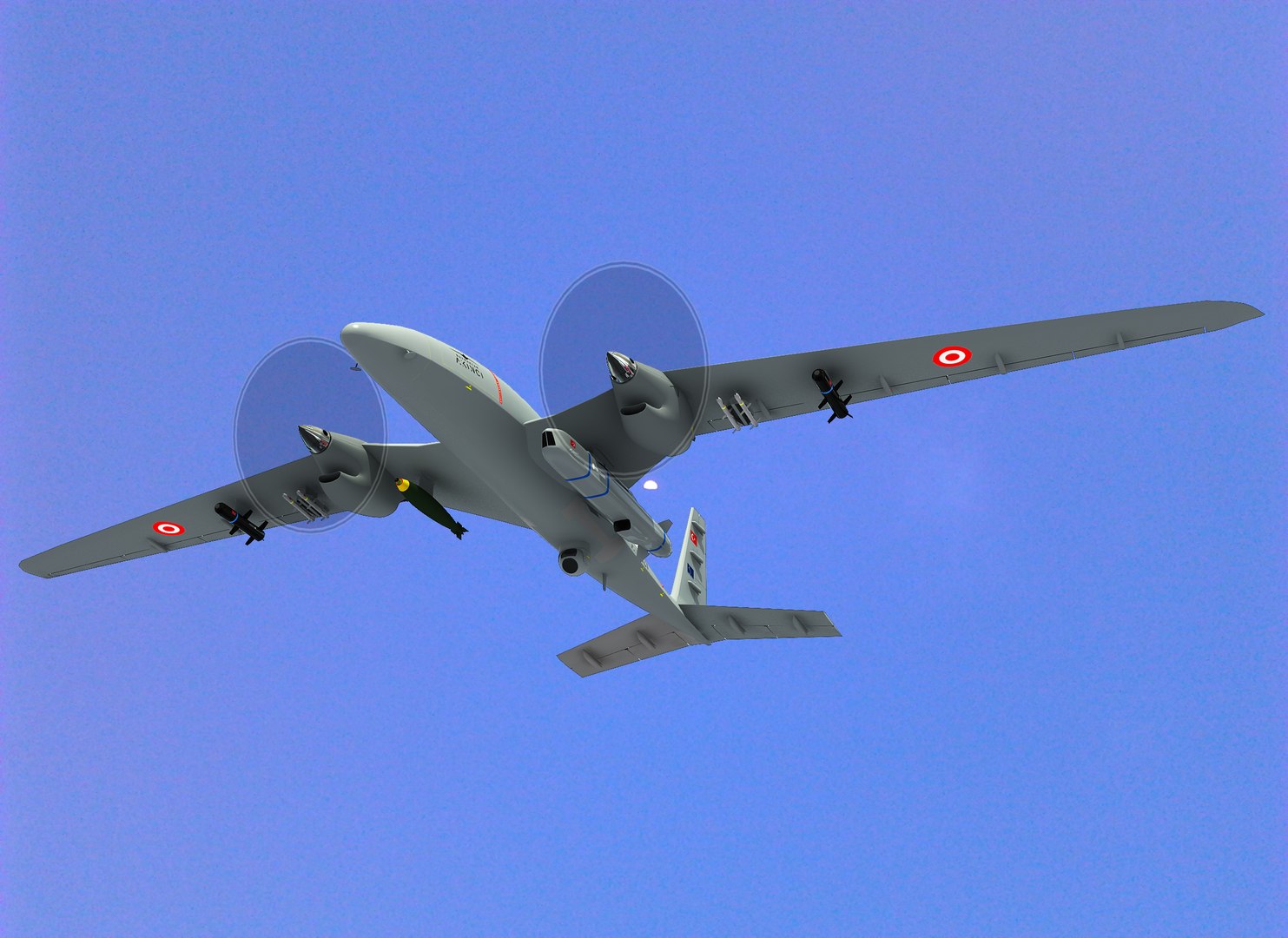 3D akinci uav vehicle baykar model - TurboSquid 1557940