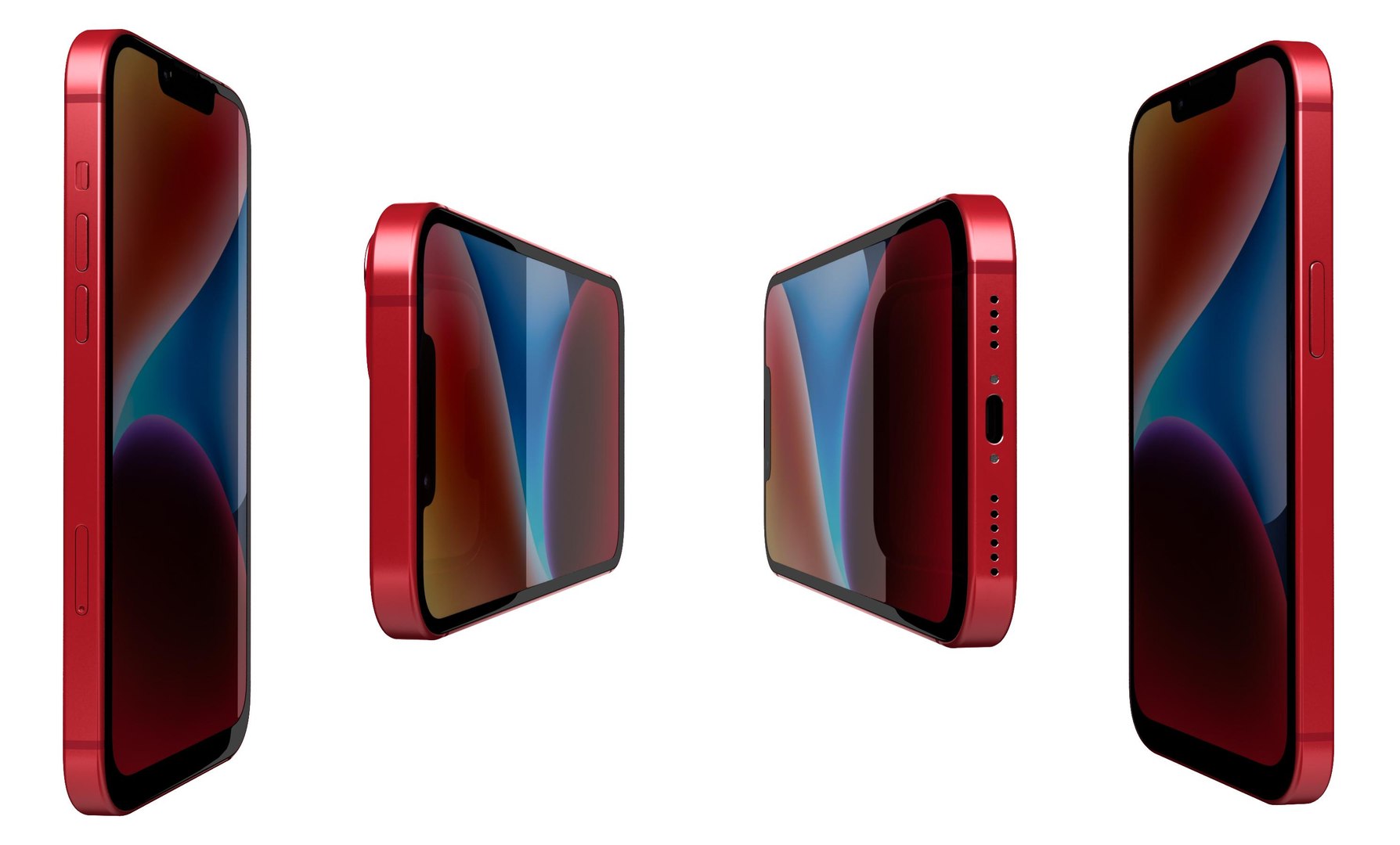 3D Apple IPhone 14 Red Model - TurboSquid 1961898