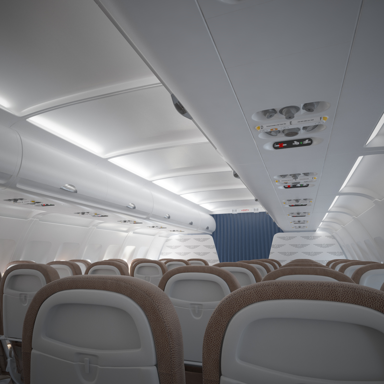 max airbus a320 interior
