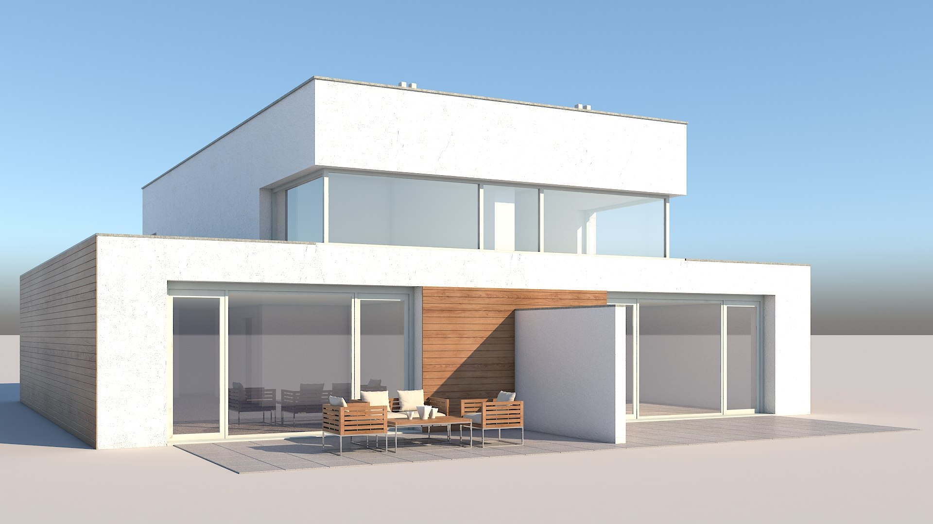 Contemporary House 3D Model - TurboSquid 1462593