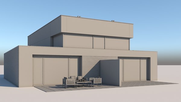 Contemporary house 3D model - TurboSquid 1462593