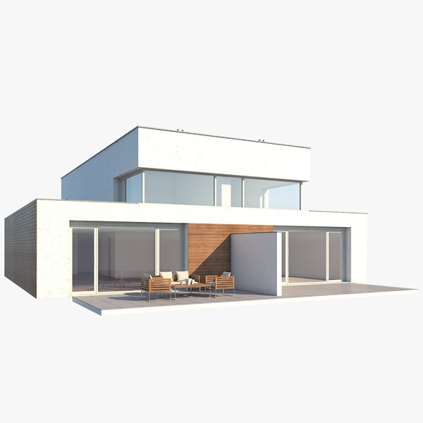 Contemporary house 3D model - TurboSquid 1462593
