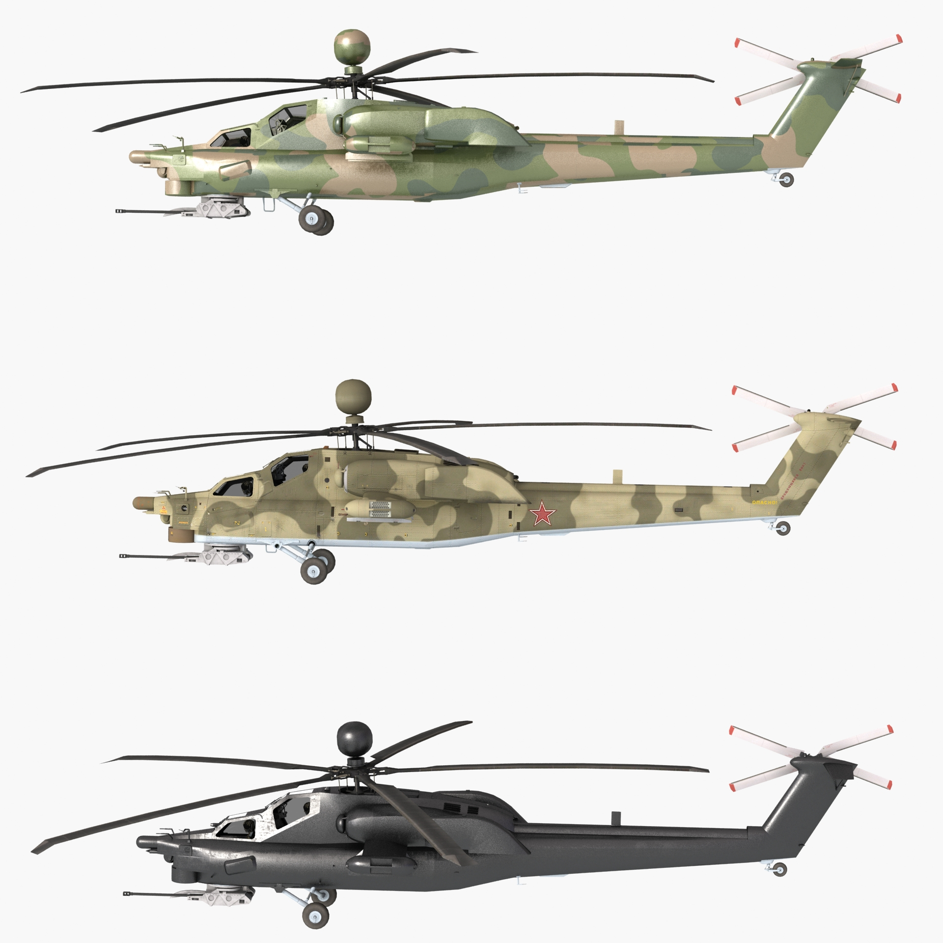 Mi-28 mi 28 3D model - TurboSquid 1662449