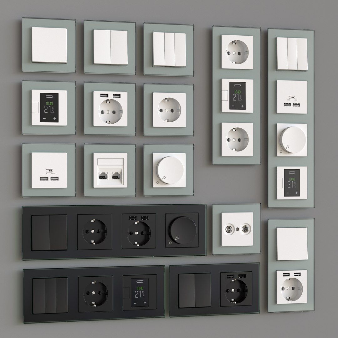 3D Switch Socket Outlet - TurboSquid 1666450
