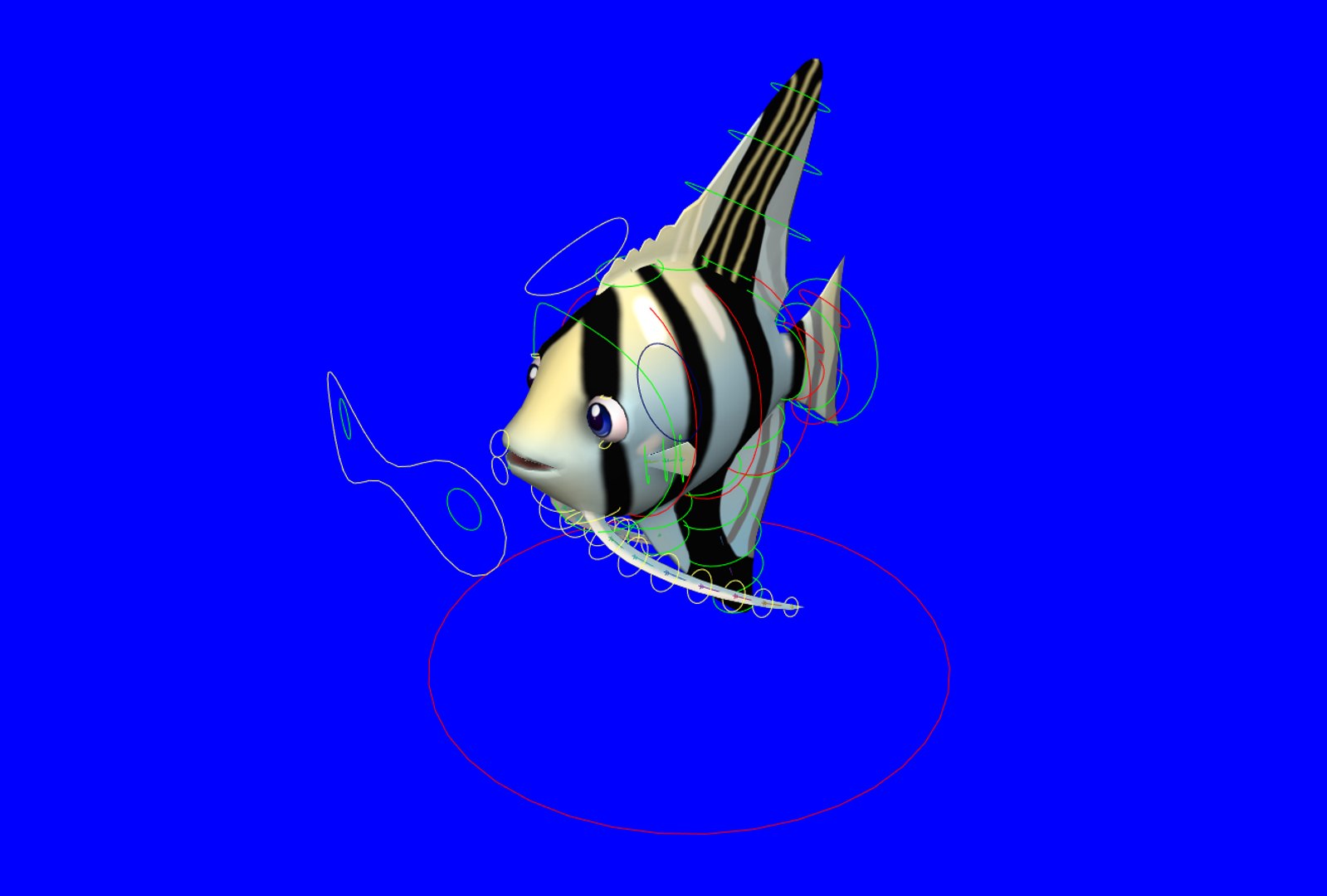 3D Angel Fish Toon Animation - TurboSquid 1586168
