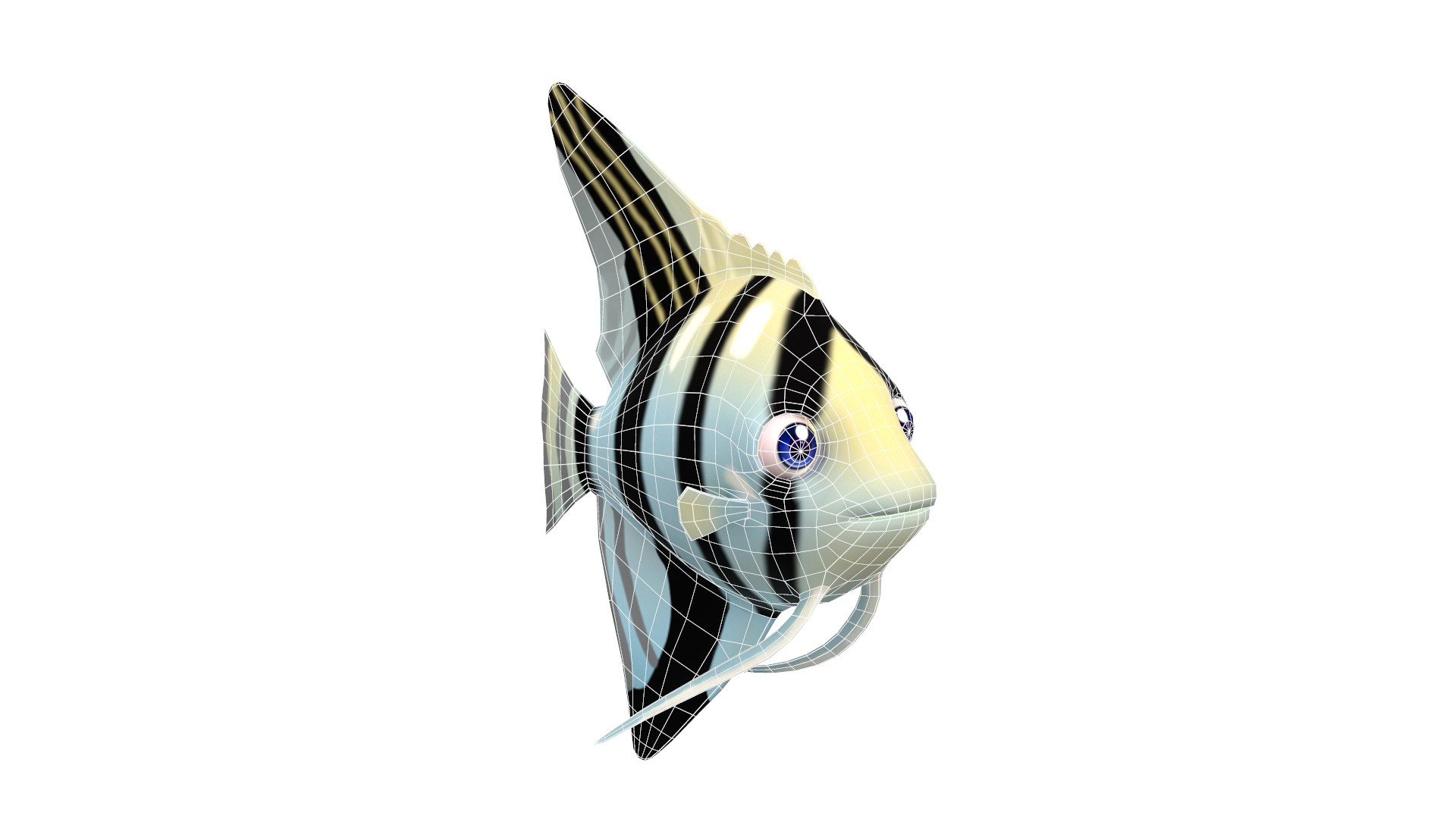 3D Angel Fish Toon Animation - TurboSquid 1586168