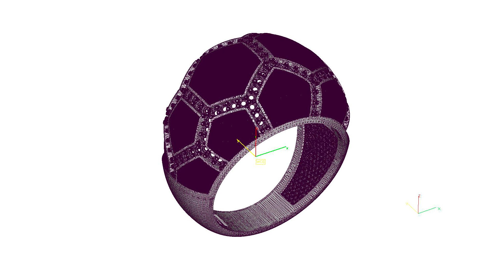 3D Unisex Hexagonal Ring Model - TurboSquid 1990017