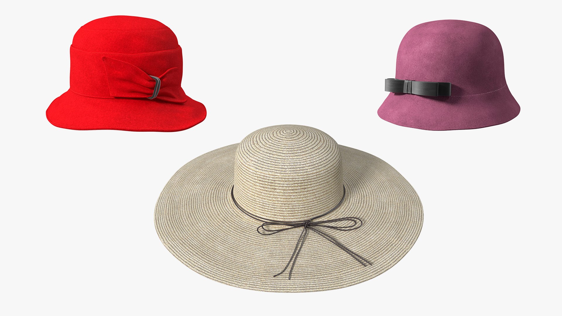 3D Women Hats Collection - TurboSquid 2200512