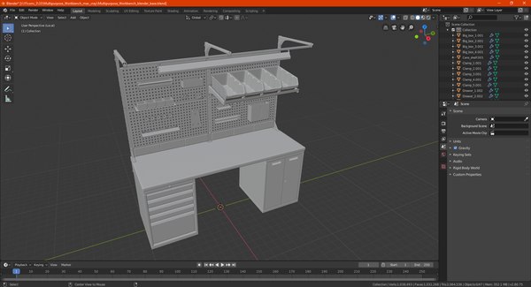 Multipurpose workbench work bench 3D model - TurboSquid 1690271