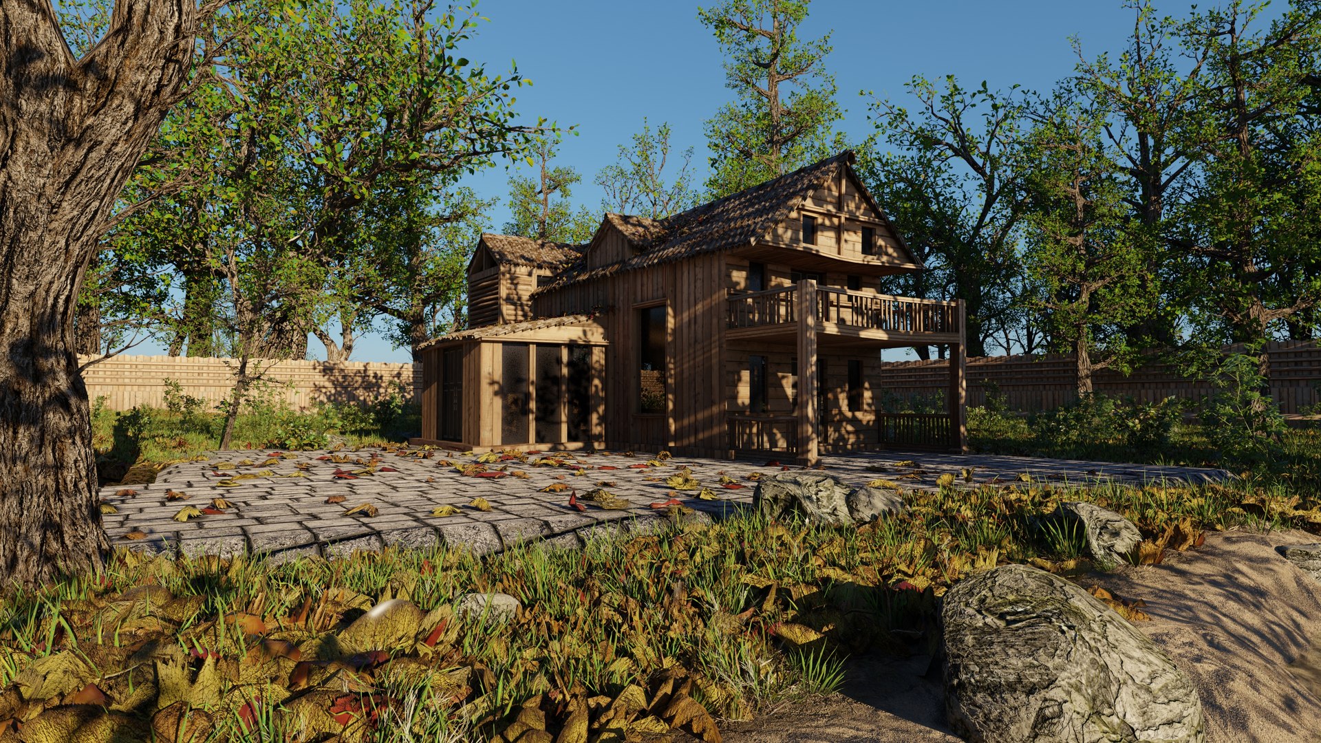 3D Abandoned Cabin Scene - TurboSquid 2236471