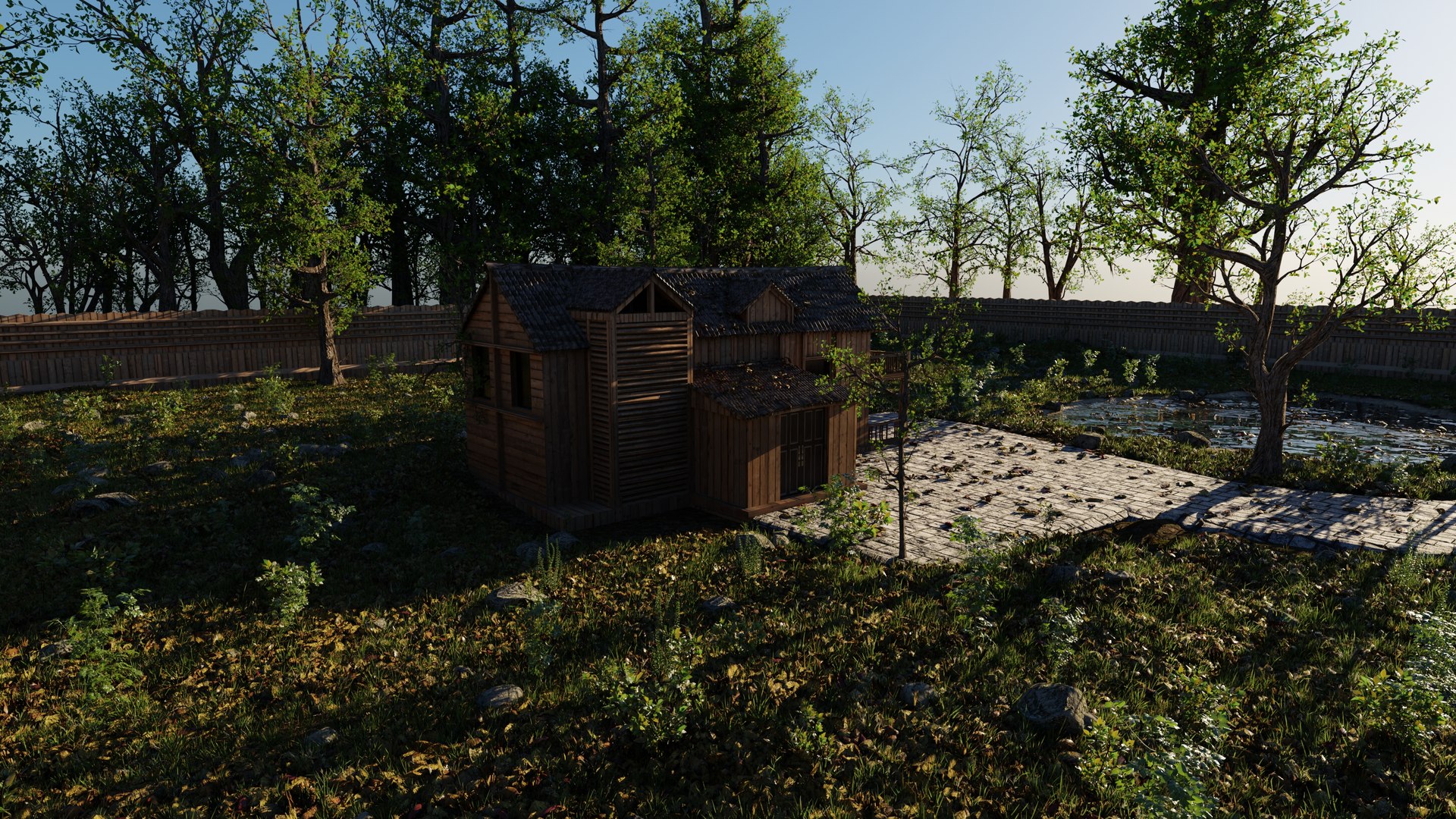 3D Abandoned Cabin Scene - TurboSquid 2236471