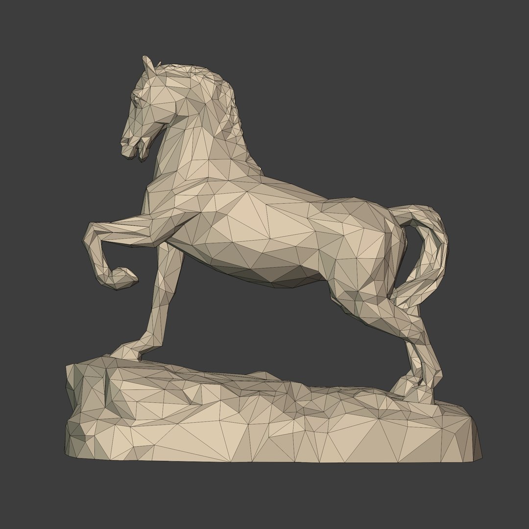 Polygonal Statue Model - TurboSquid 2250219