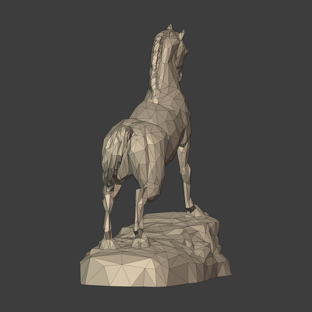 Polygonal Statue Model - TurboSquid 2250219