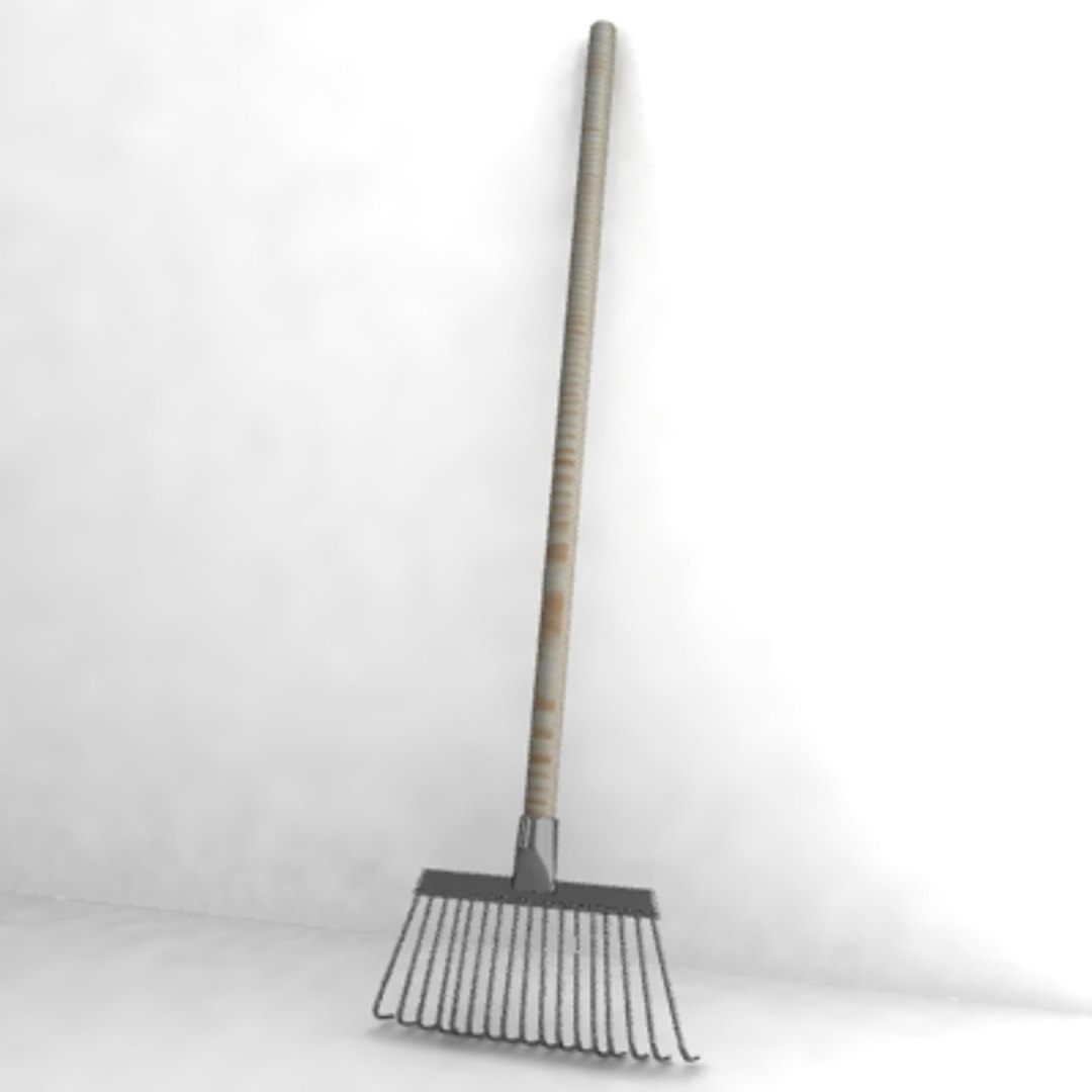 3d model garden rake