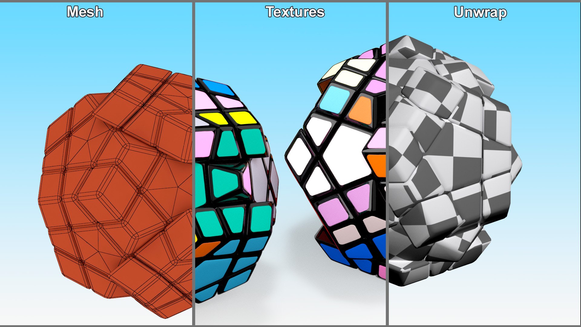 Rubik Megaminx Puzzle Unsolved 3D Model - TurboSquid 2191830