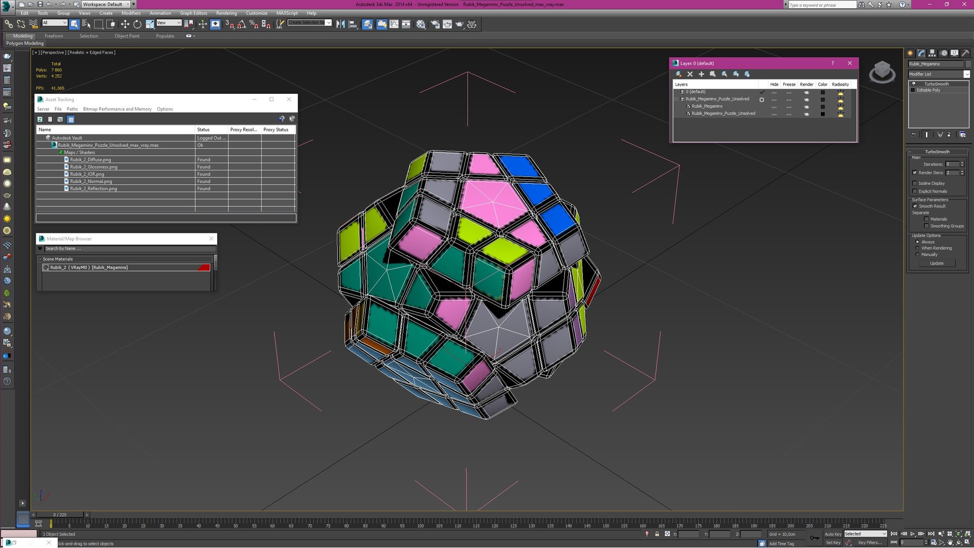 Rubik Megaminx Puzzle Unsolved 3D Model - TurboSquid 2191830