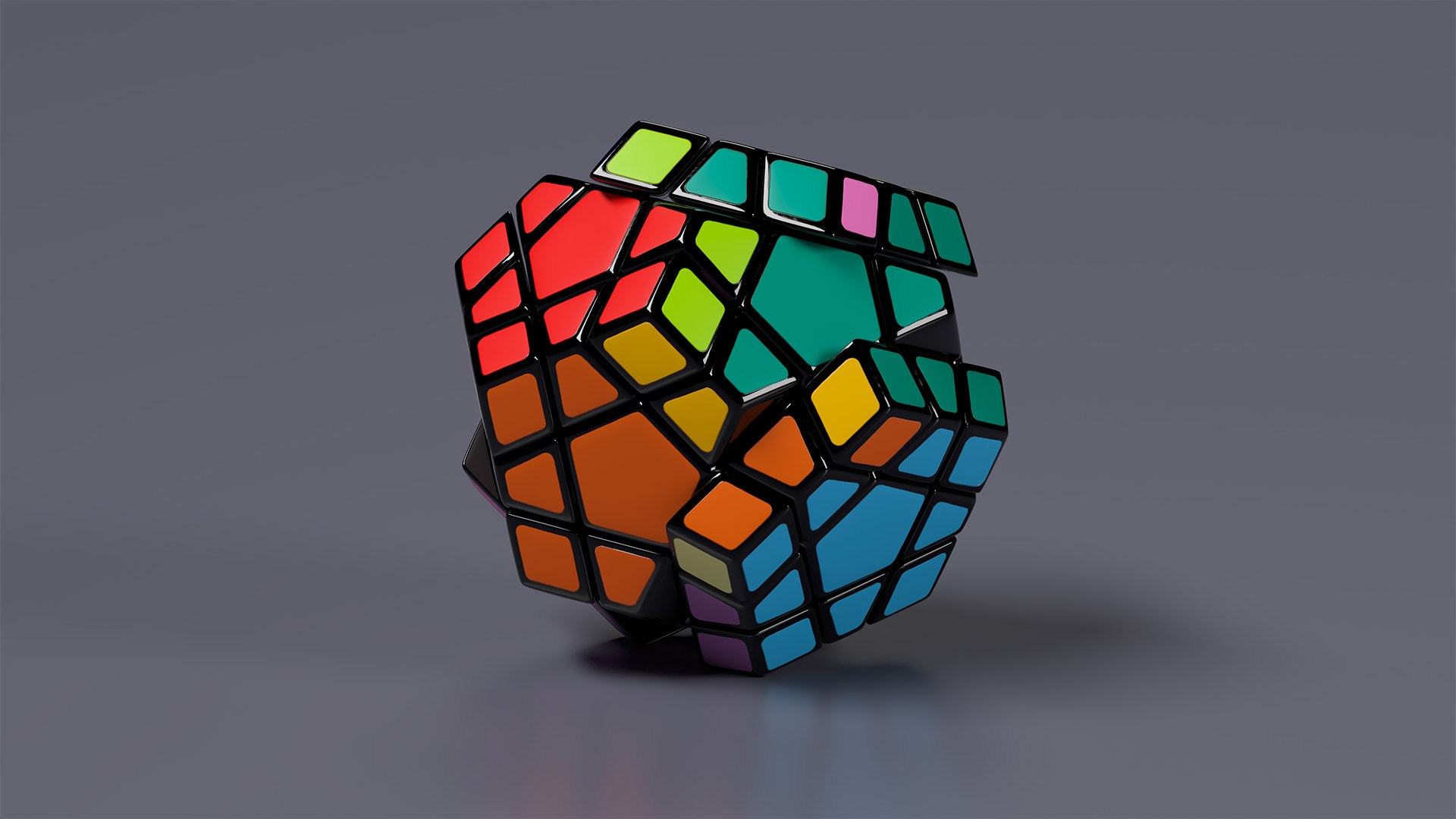 Rubik Megaminx Puzzle Unsolved 3D Model - TurboSquid 2191830