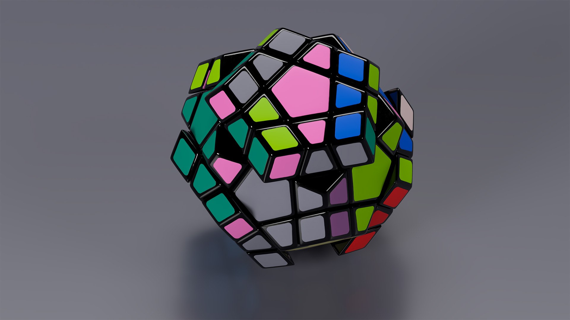 Rubik Megaminx Puzzle Unsolved 3D Model - TurboSquid 2191830