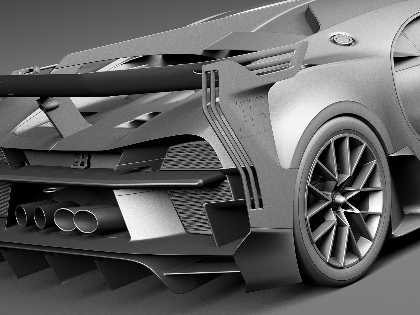 Car Race Bugatti 3d Max