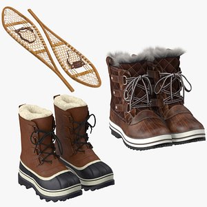Low Poly Snow Boots 3D Models For Download | TurboSquid