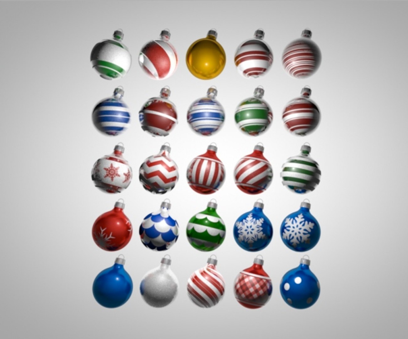 C4d Christmas Ornament Pack