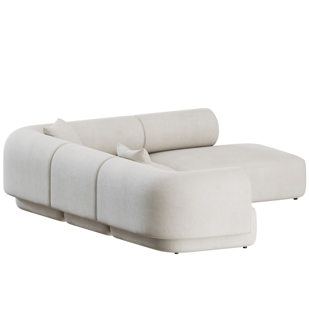 3D Melody Sofa L Shape By Natuzzi - TurboSquid 2383142