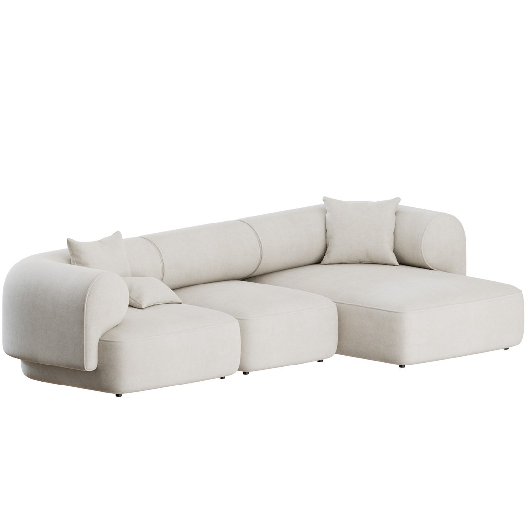 3D Melody Sofa L Shape By Natuzzi - TurboSquid 2383142
