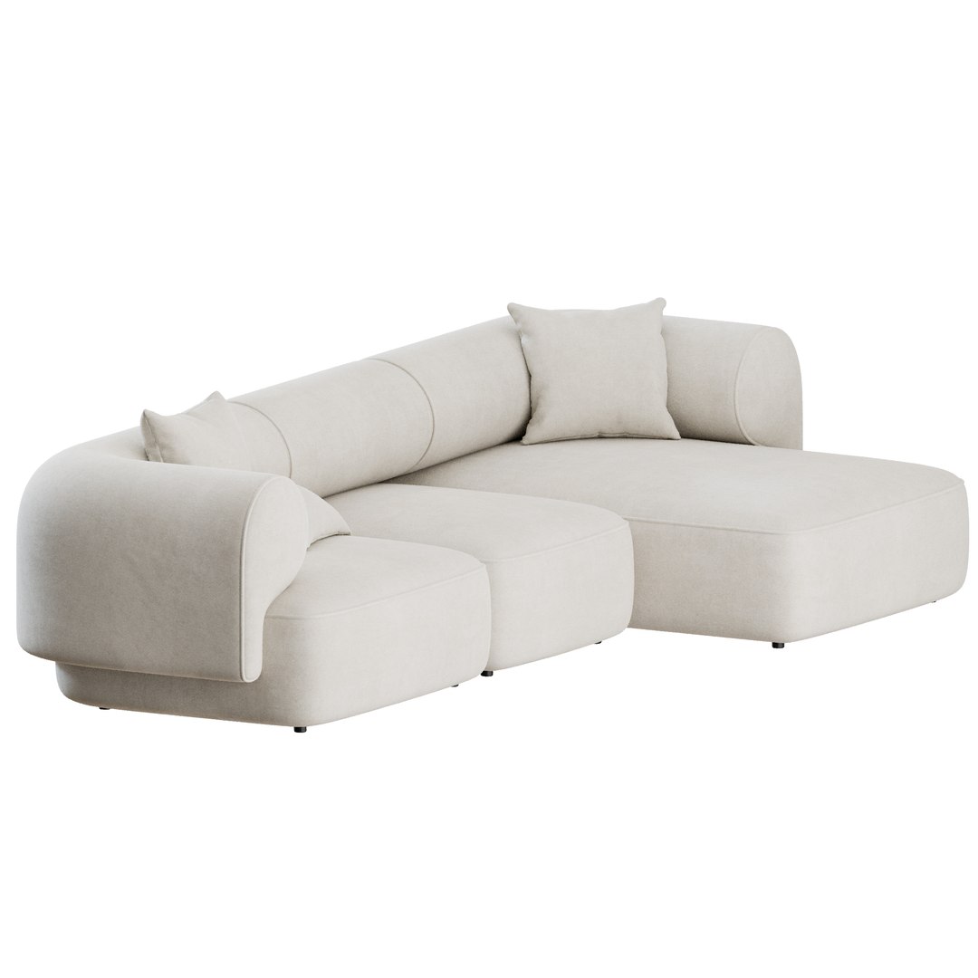 3D Melody Sofa L Shape By Natuzzi - TurboSquid 2383142