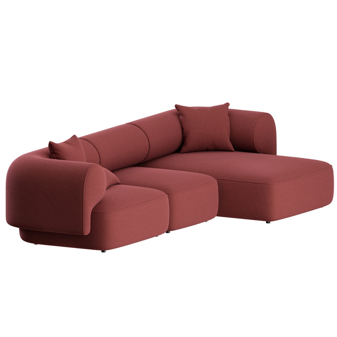 3D Melody Sofa L Shape By Natuzzi - TurboSquid 2383142