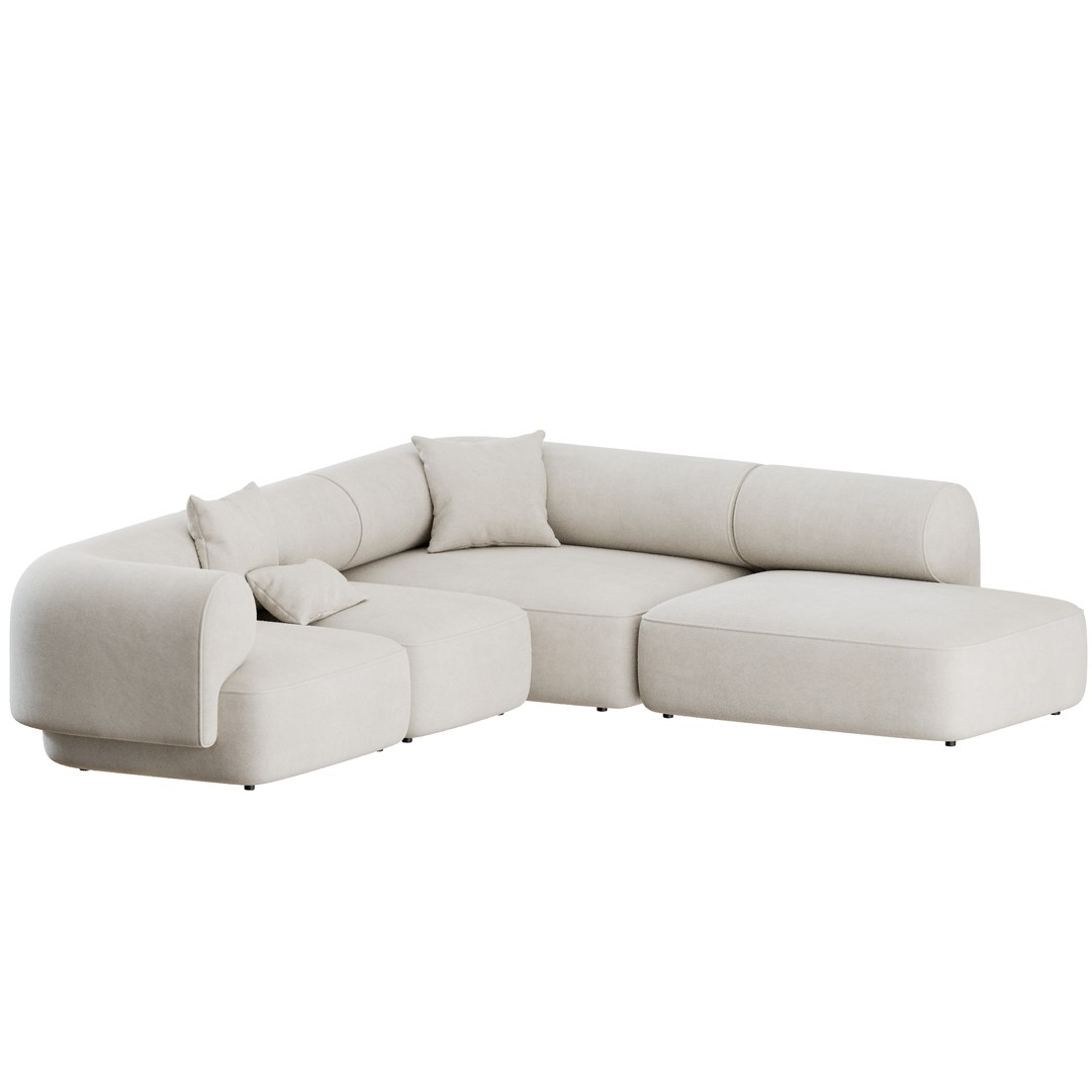3D Melody Sofa L Shape By Natuzzi - TurboSquid 2383142