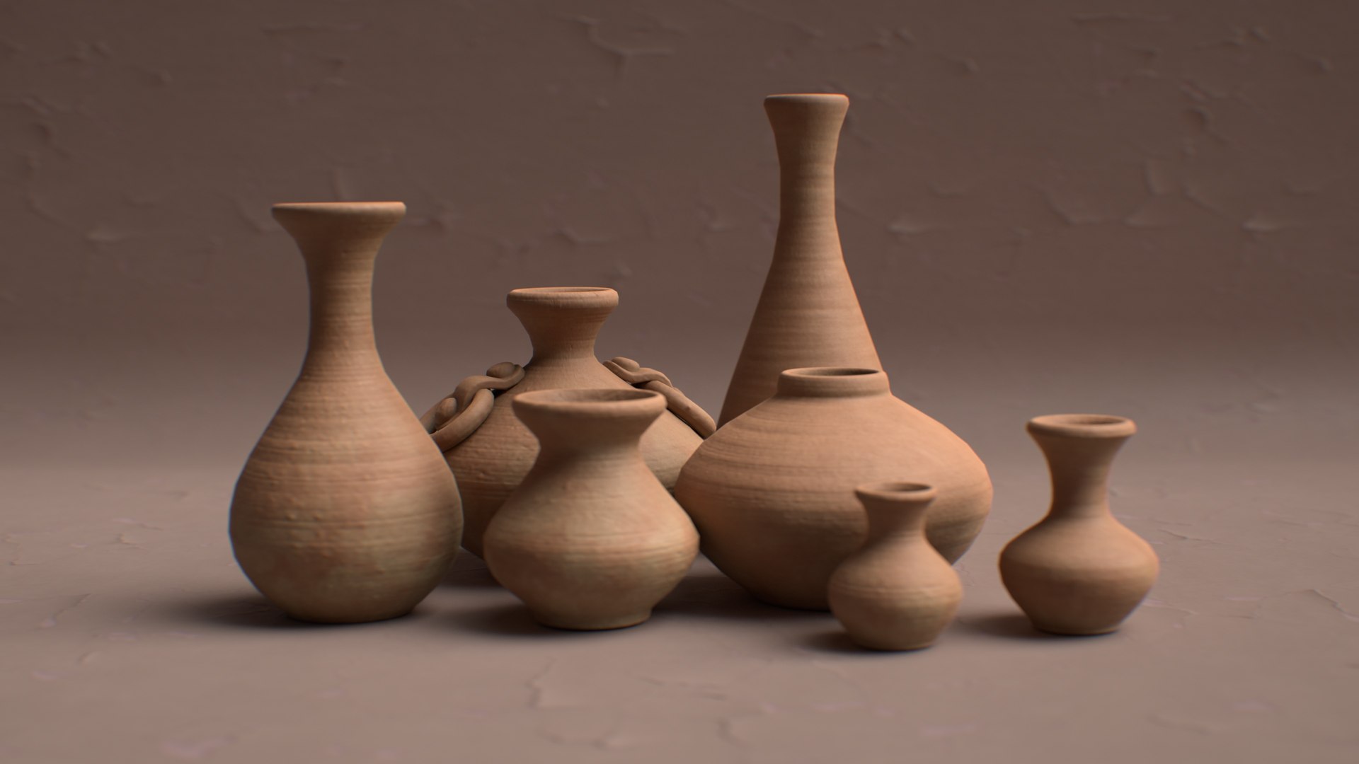 Clay Vessel Pack Model - TurboSquid 2110261