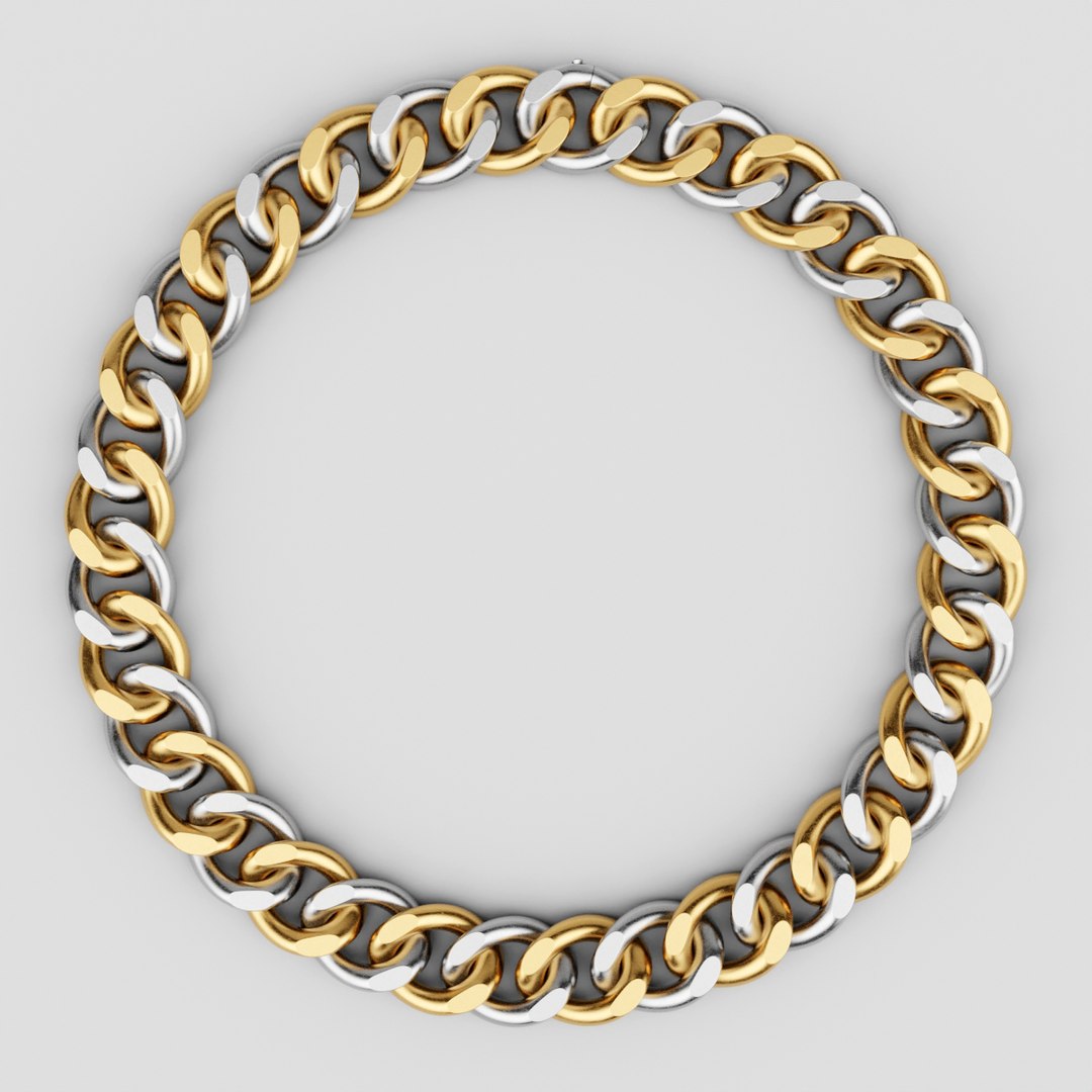 3D Chain Necklace - TurboSquid 1632503
