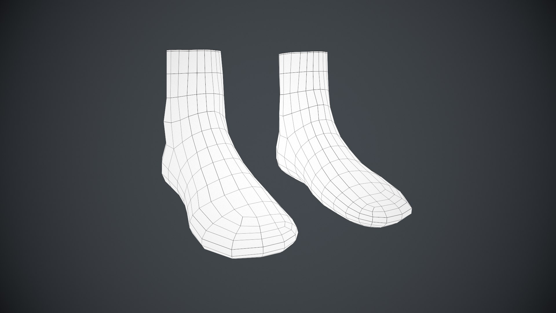 3D Blue Socks Style 1 model - TurboSquid 1927933