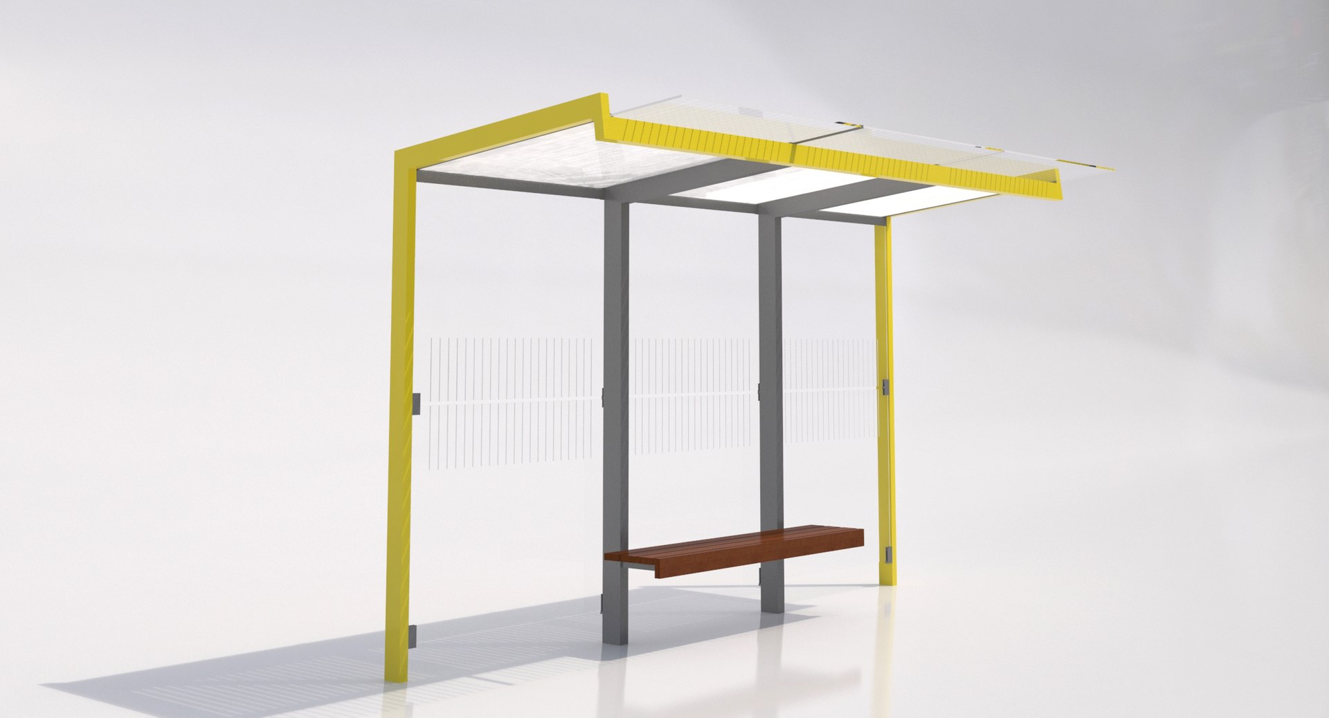 3d mmcite geomere 300 bus shelter