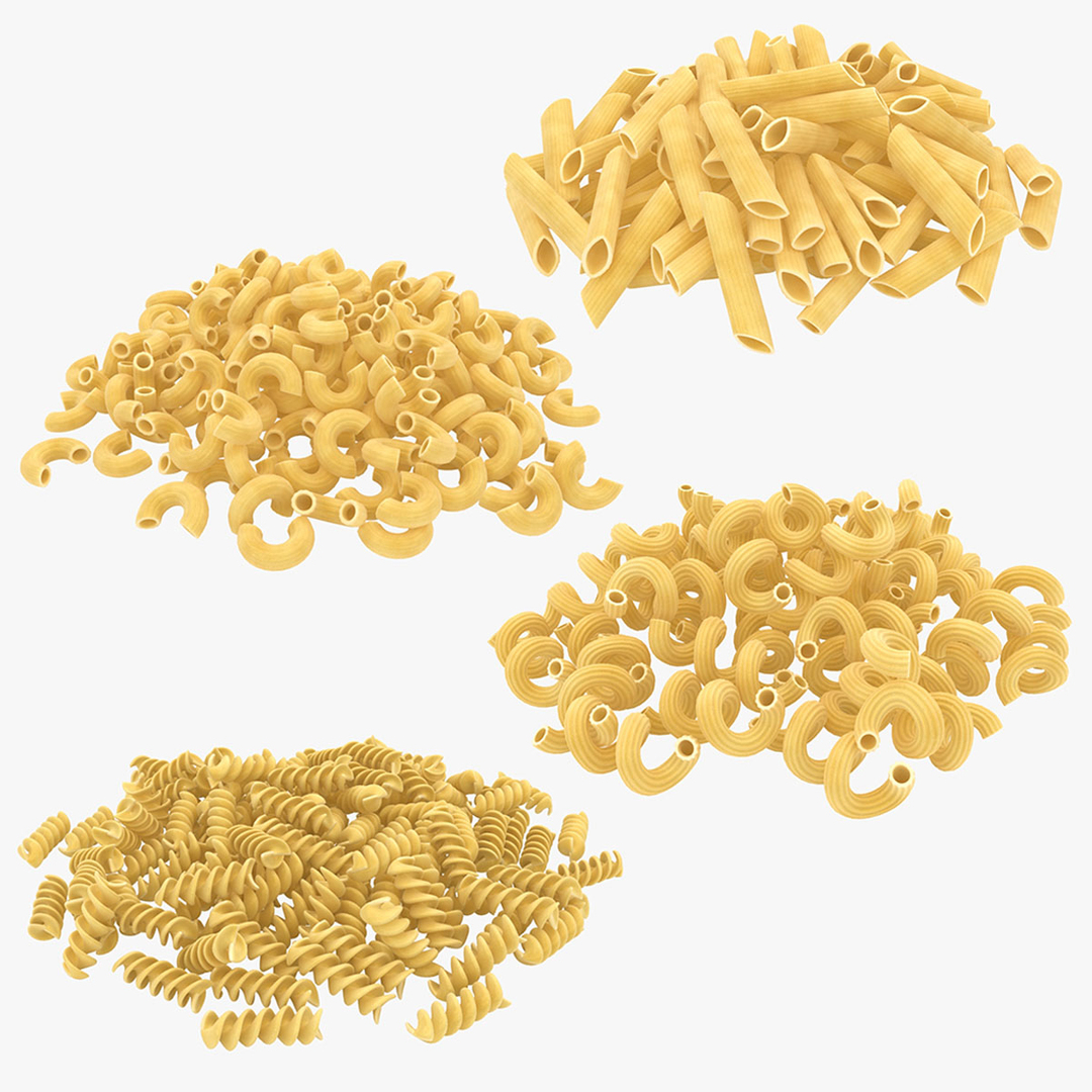 Realistic dry pasta pile 3D model - TurboSquid 1212182