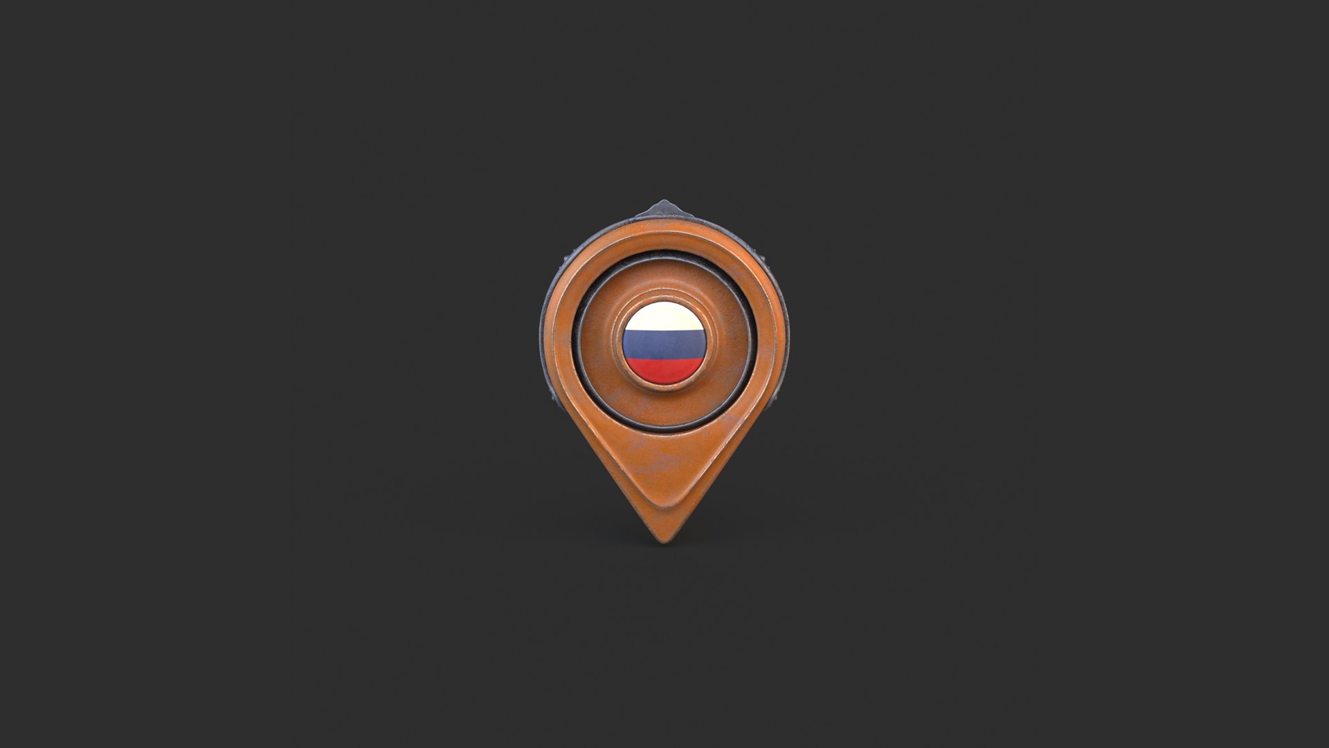 Russia Flag Icon 3D Model - TurboSquid 2063181