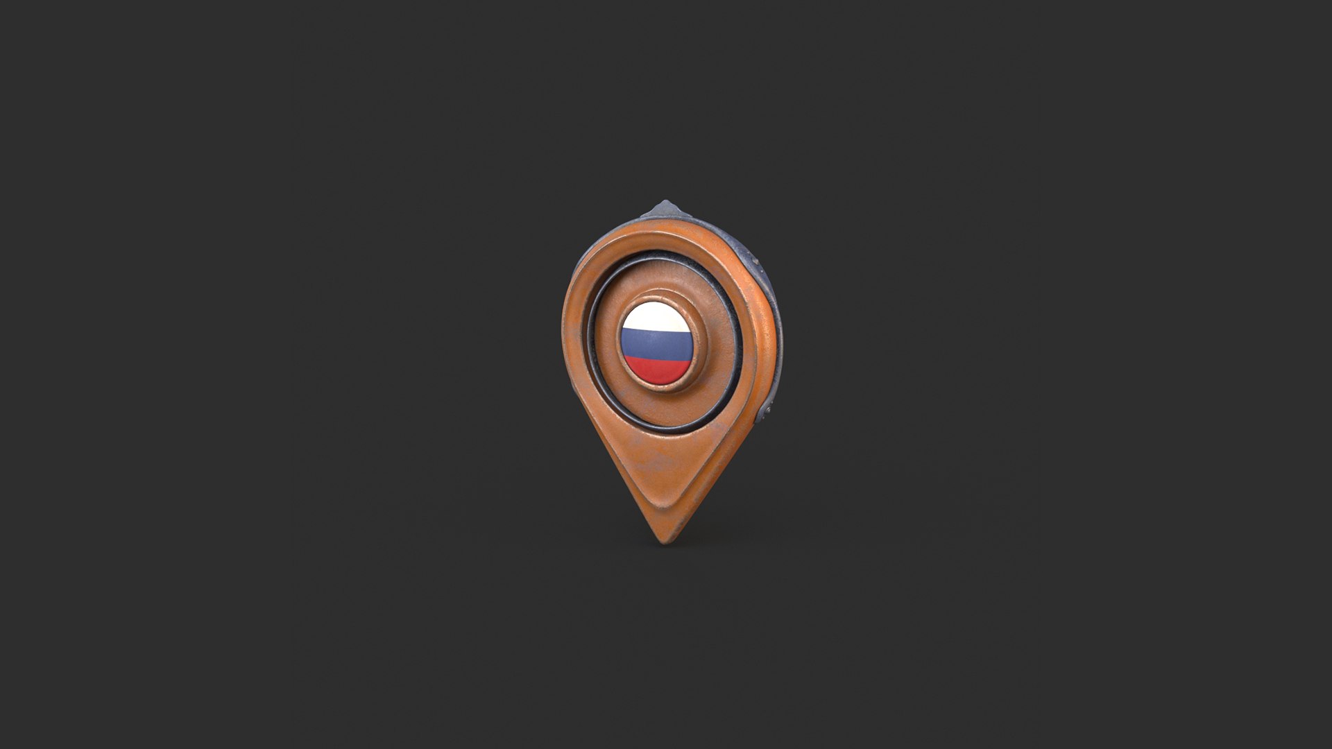 Russia Flag Icon 3D Model - TurboSquid 2063181
