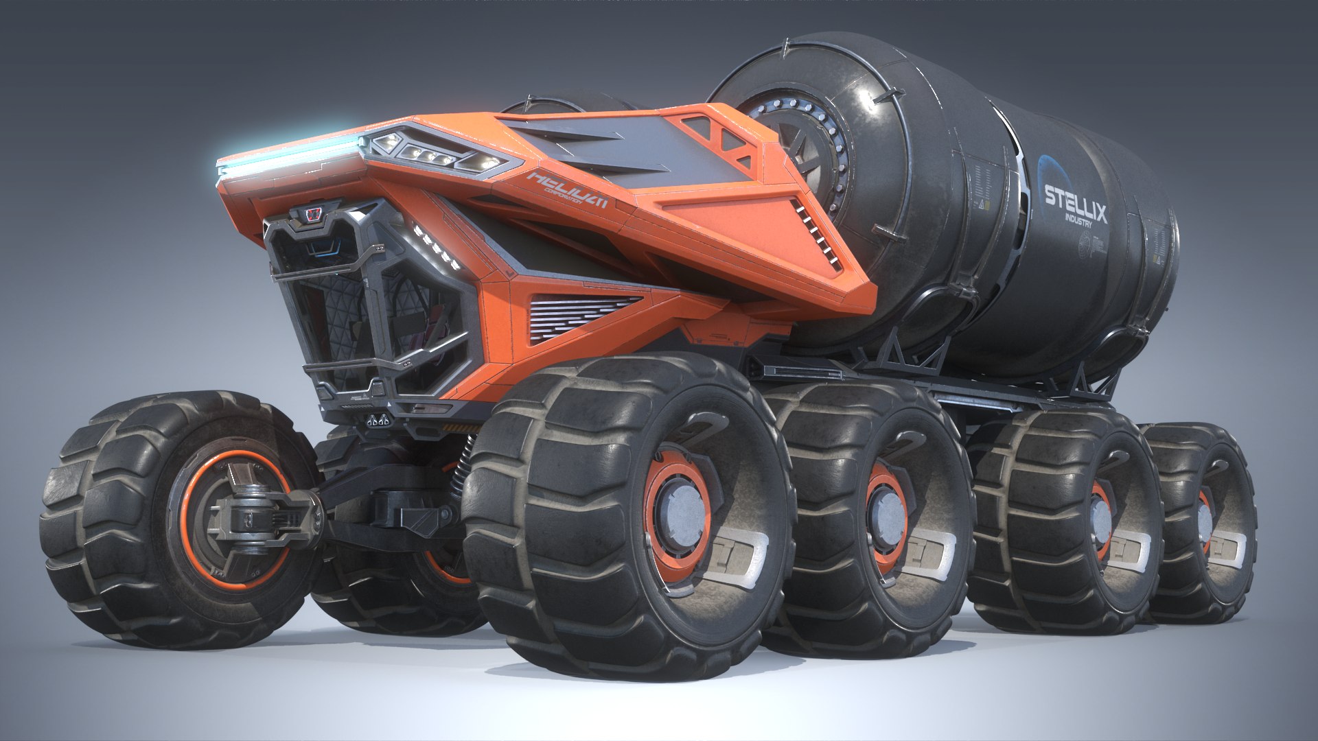 Sci-fi Rover Refueler 3D Model - TurboSquid 1614897