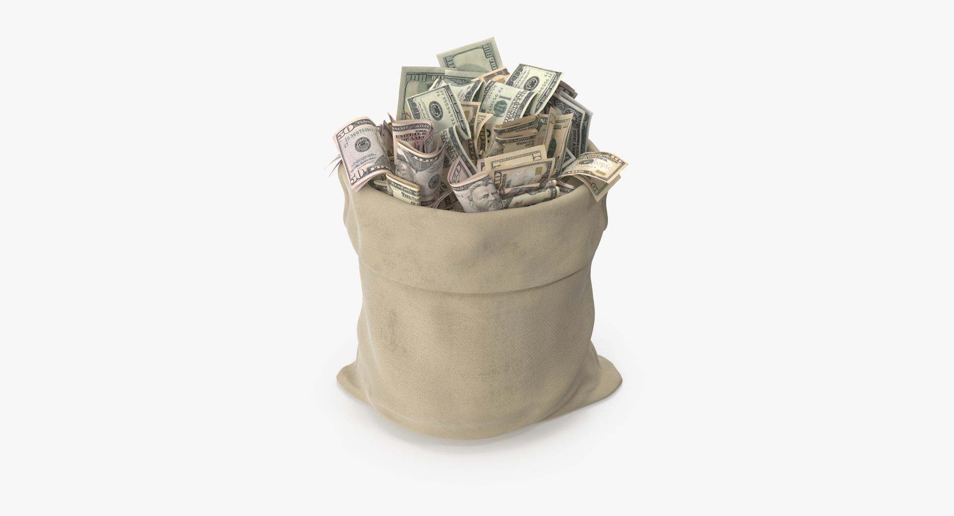 3d Money Bags Jars