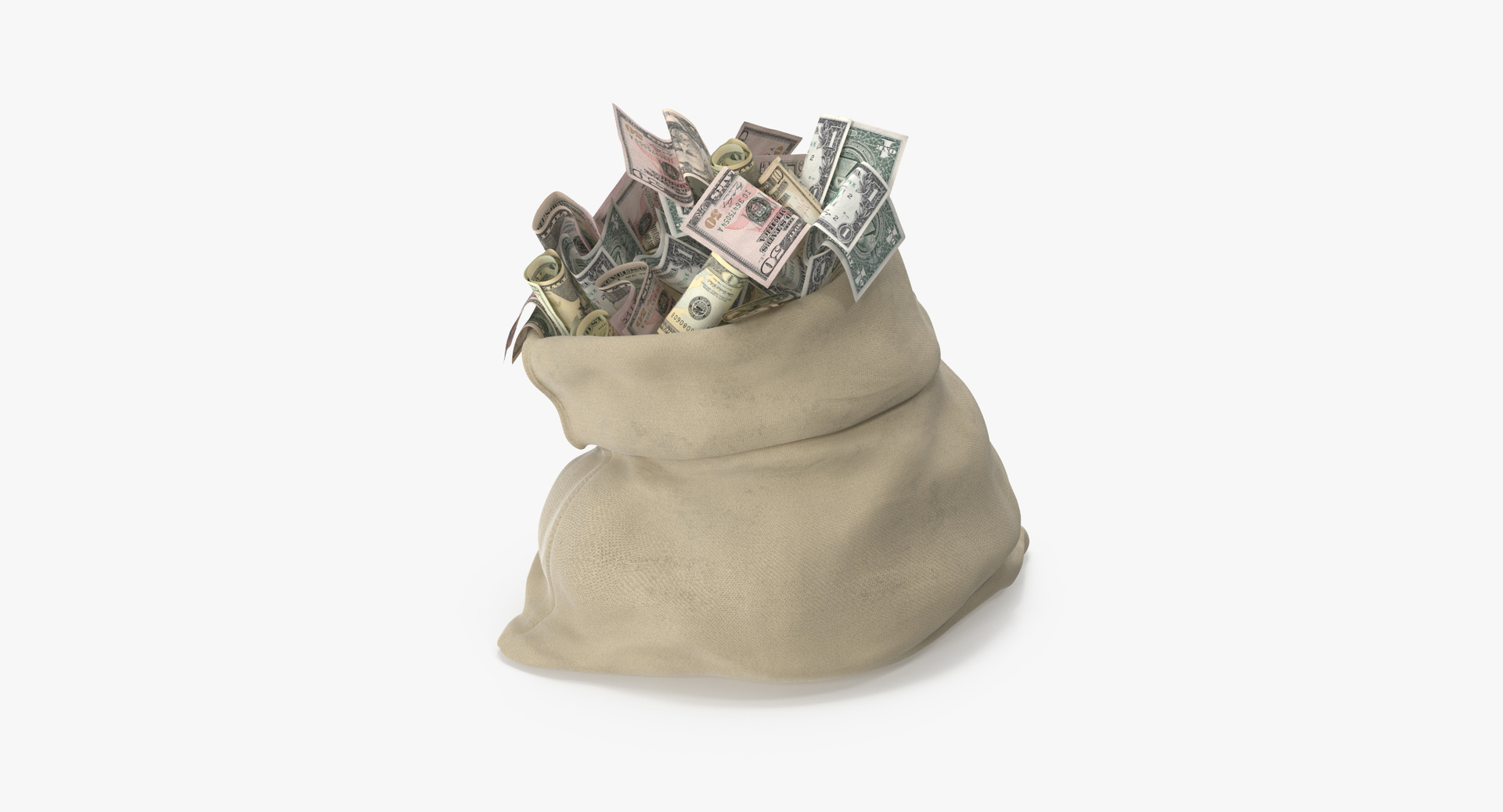 3d Money Bags Jars