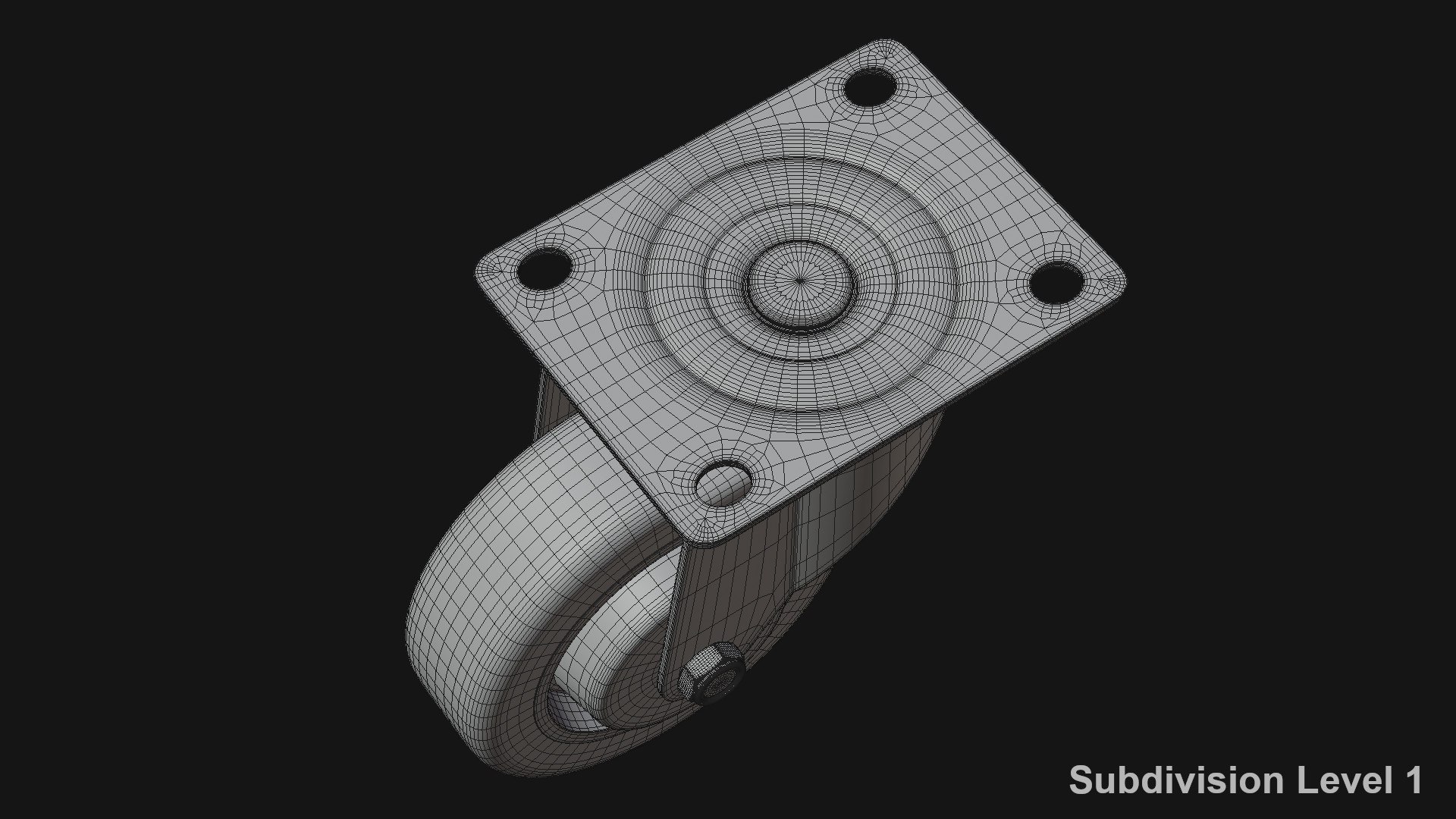 Caster Wheel 3D - TurboSquid 1480167