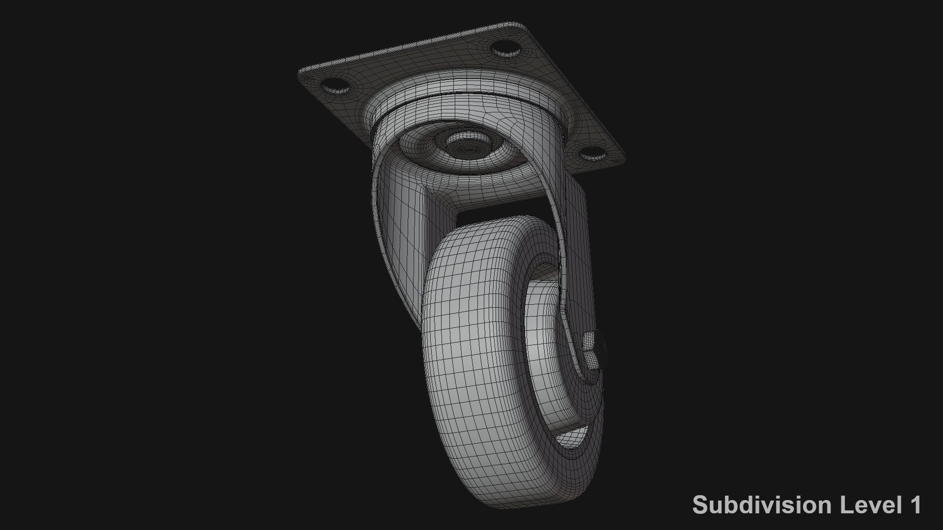 Caster Wheel 3D - TurboSquid 1480167
