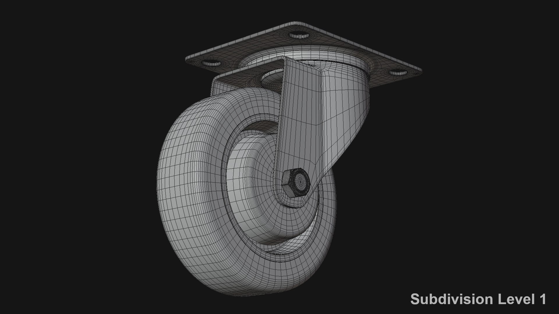 Caster Wheel 3D - TurboSquid 1480167