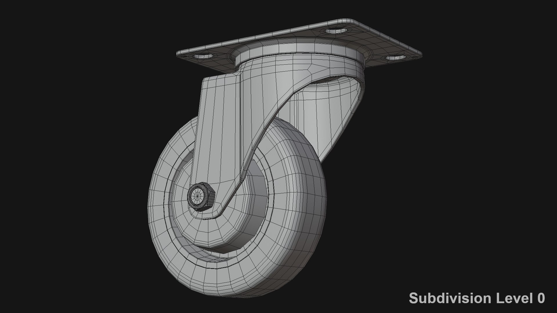 Caster Wheel 3D - TurboSquid 1480167