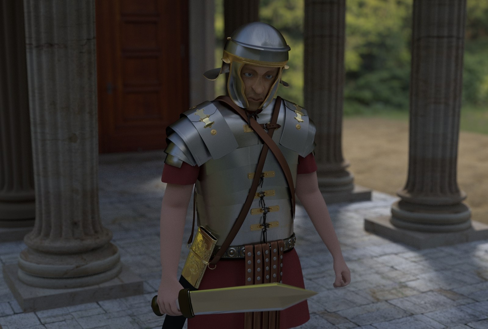 3d Soldier Roman Man